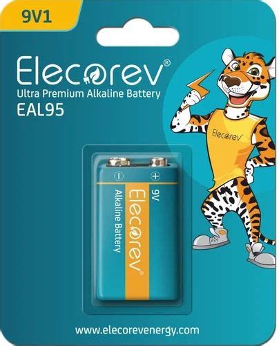 Elecorev 6lr61 9v Alkaline Battery For Smoke Alarms And Detectors At