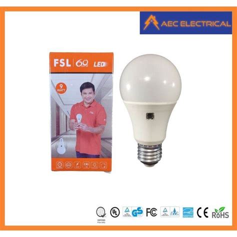 Authentic Fsl Photocell Sensor Bulb E27 Automatic On Off 9 Watts