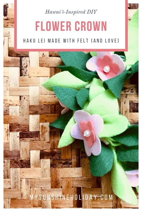 Make This Simple Haku Lei Youll Love My Sunshine Holiday Diy