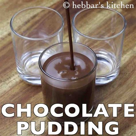 Chocolate Pudding Recipe Eggless Choco Pudding Choc Pudding