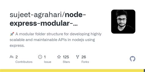 Github Sujeet Agraharinode Express Modular Architecture 🚀 A Modular Folder Structure For
