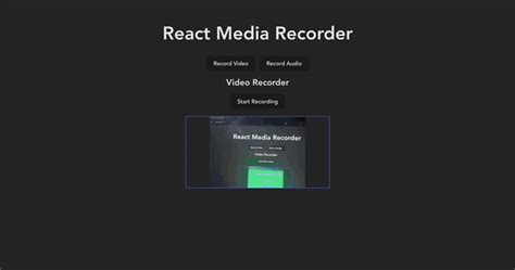 How To Create A Video And Audio Recorder In React Logrocket Blog