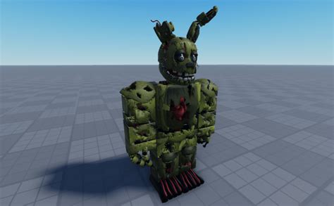 Roblox Springtrap Models Made By Me Rfivenightsatfreddys