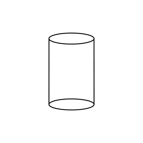 Cylinder Geometrical Figure Outline Icon Symbol Logo Illustration 45618882 Png