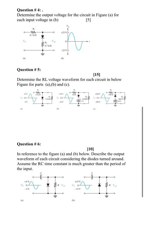 solved question 4 determine the output voltage for the