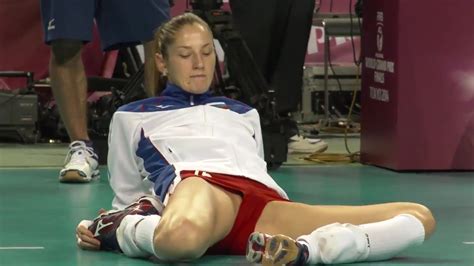 Stretching By A Gorgeous Russian Volleyball Player