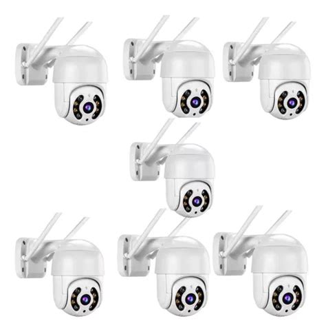 Kit 7 Camera De Segurança A8 Rotativa Icsee Externa Ip Hd