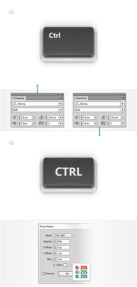 How To Create A D Vector Button Vectips