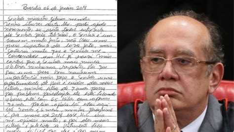 Detenta Envia Carta Com Pedido De Habeas Corpus A Gilmar Mendes