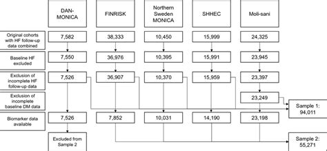 Flow Chart For Pooling Population Cohorts And Exclusions Made To Form