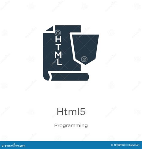 Html5 Icon Vector Trendy Flat Html5 Icon From Programming Collection