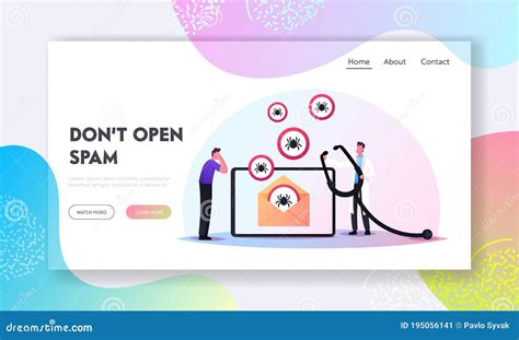 Firewall Installation Landing Page Template Tiny Doctor Character With