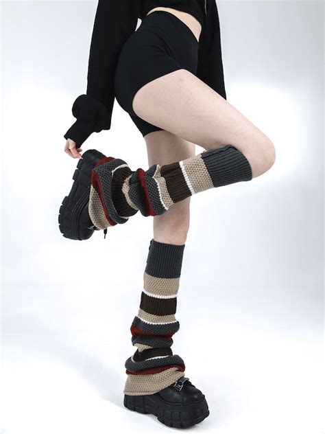 Vintage Contrast Color Leg Warmers Cutiekill