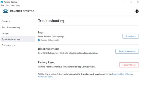 Troubleshooting Rancher Desktop Docs