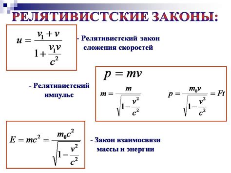 Элементы специальной теории относительности Презентации по физике