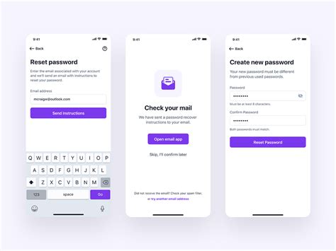 Password Reset Flow By Sahil Vhora On Dribbble Password Reset Flow By Sahil Vhora On Dribbble