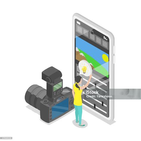 3d 아이소 메트릭 평면 벡터 일러스트 레이 션 사진 워크샵 항목 1 Diy에 대한 스톡 벡터 아트 및 기타 이미지 Diy