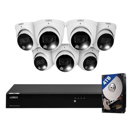 Lorex Fusion 4k Poe Outdoor Indoor Smart Home Security Camera System 4tb Nvr White 7 Dome Ip