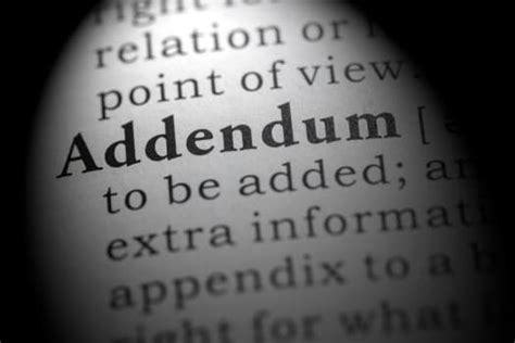 What Is An Addendum Zenbusiness