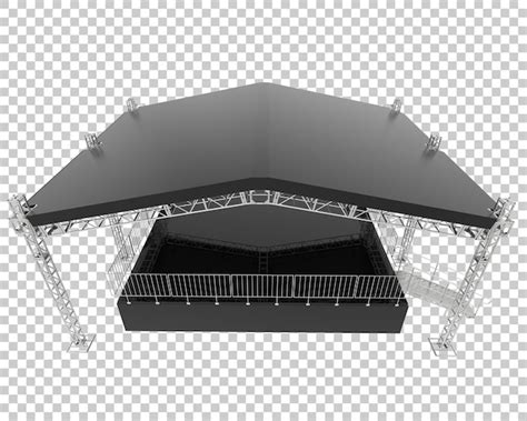 Premium PSD Stage Isolated On Transparent Background D Rendering Illustration