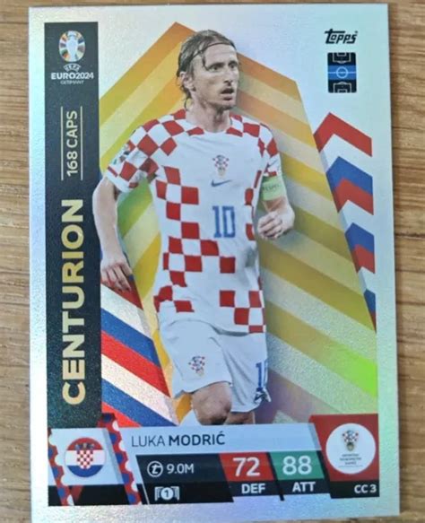 TOPPS EURO 2024 Match Attax Karte Centurion CC3 Luka Modric CC 3 EUR 3