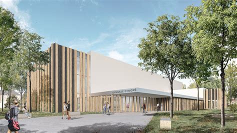 Tekhnê Architectes Gymnase Multisports Bois Paille Maurice Genevoix