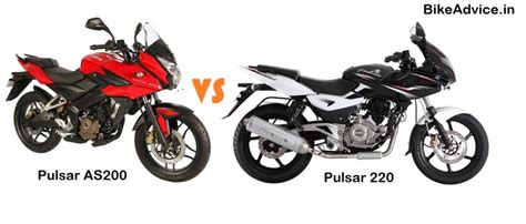 Pulsar 220 Vs Pulsar As200 List Of 6 Differences And Comparo