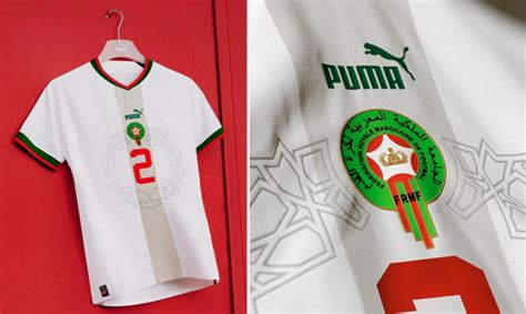 Voici le maillot extérieur des Lions de lAtlas pour le Mondial VH Magazine