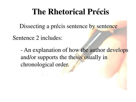 Ppt The Rhetorical Précis Powerpoint Presentation Free Download Id