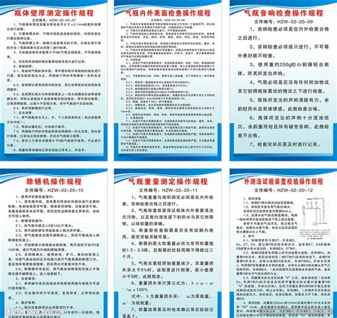 气瓶操作规程设计图 展板模板 广告设计 设计图库 昵图网