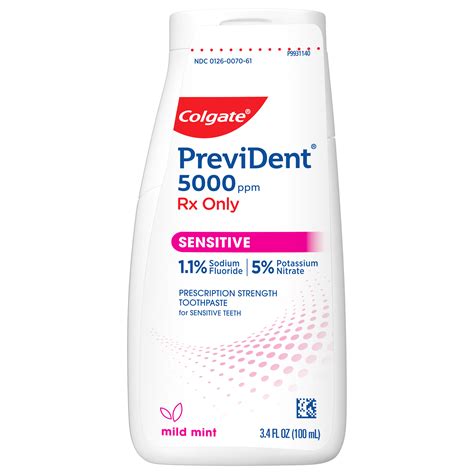 Colgate® Prevident® 5000 Ppm Sensitive 11 Sodium Fluoride 5