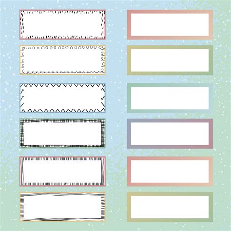 EDITABLE Modern Colorful Name Tags Printable Classroom Etsy