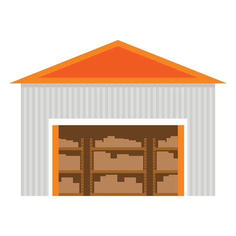 Warehouse Flat Icon Vector Art At Vecteezy