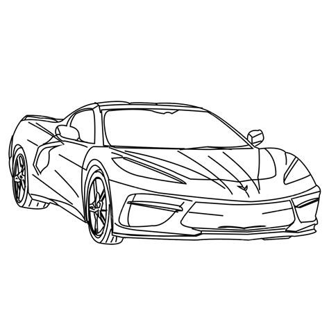 How To Draw A Corvette