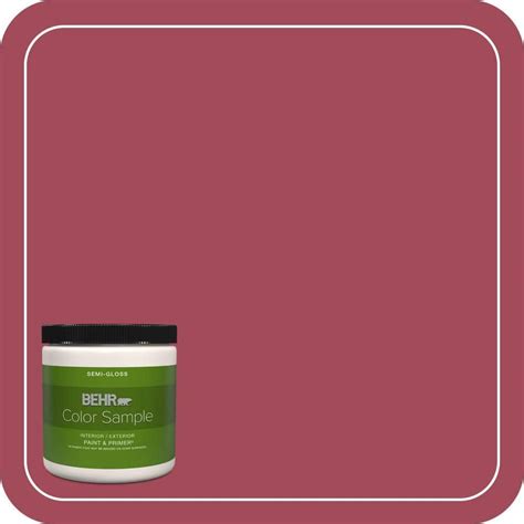 Behr Premium Plus 8 Oz 130d 6 Sweet Spiceberry Semi Gloss Interior