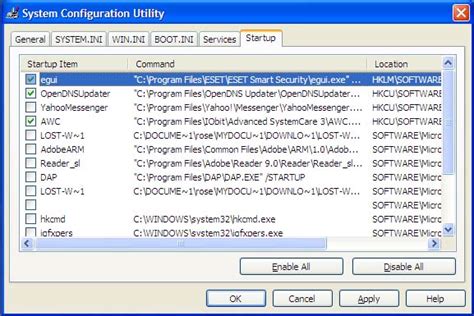 remove programs from windows startup