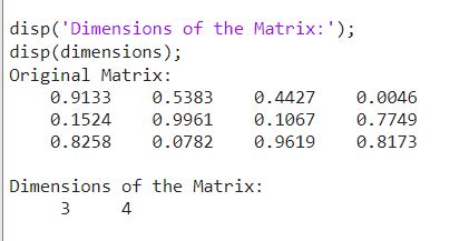 Size Function In MATLAB Tpoint Tech