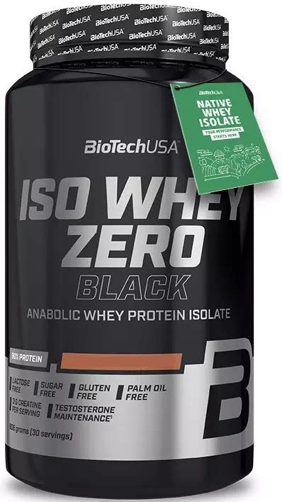 Протеин BioTechUSA Iso Whey Zero Black 908 G 30 Servings Vanilla ...