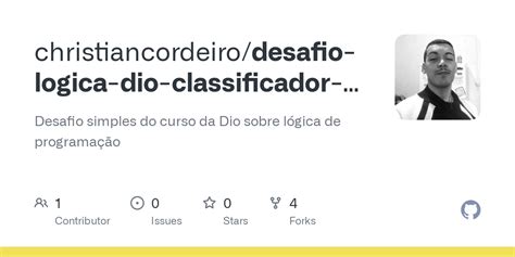 Github Christiancordeiro Desafio Logica Dio Classificador Heroi