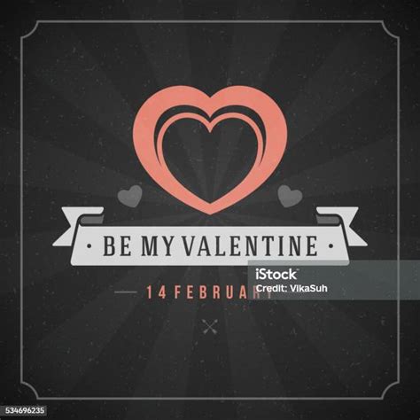 Selamat Hari Valentine Kartu Ucapan Latar Belakang Vintage Vector