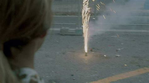 Girl Is Attracted With A Small Firework 28596016 Stock Video At Vecteezy