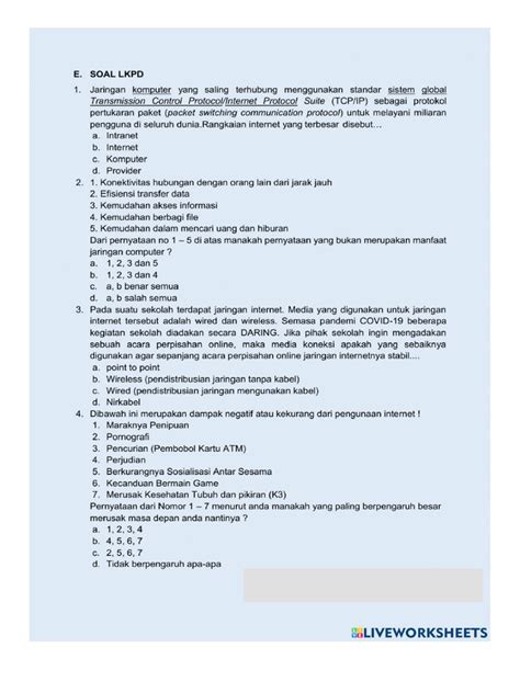Lkpd Jaringan Dan Internet Kelas 7 Pdf