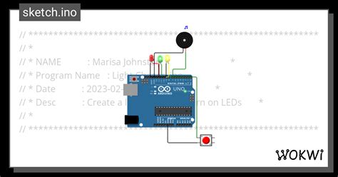 Johnston Light Chaser Wokwi ESP STM Arduino Simulator
