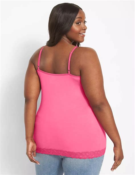 Sleeveless Lace Trim Cami 1128973 Lanebryant