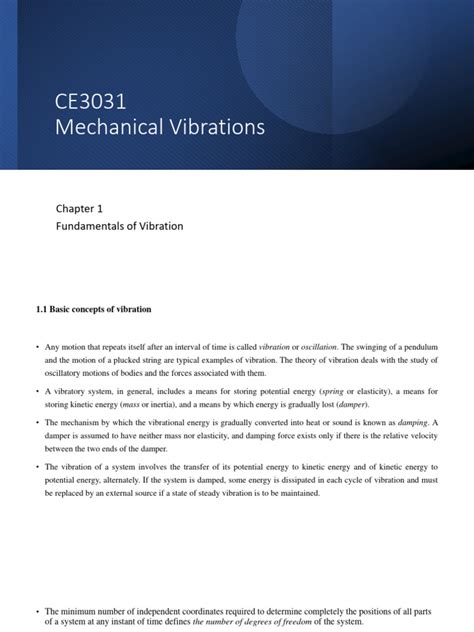 lecture 1 and 2 fundamentals of vibration download free pdf