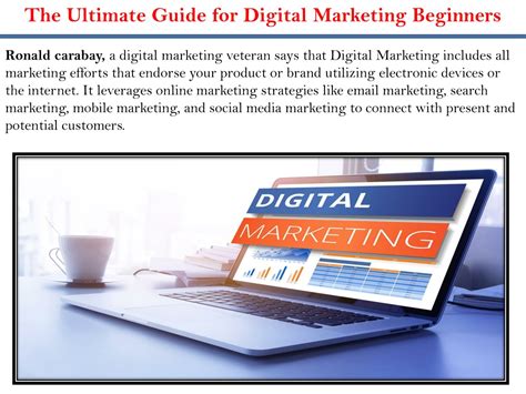 Ppt Ronald Carabay The Ultimate Guide For Digital Marketing