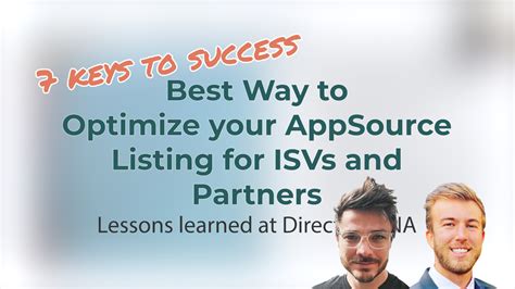 Optimize Appsource Listing For Microsoft Isvs