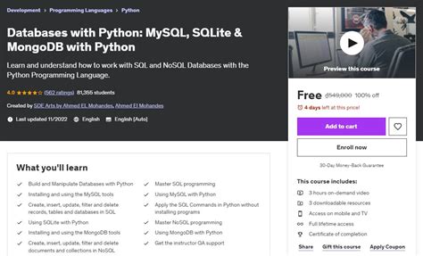 Chia Sẻ Premium Databases With Python Mysql Sqlite