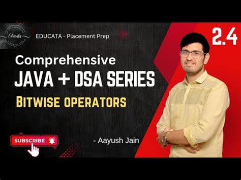 2.4 Bitwise operators in java | Java and DSA - YouTube