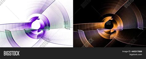 Orange Purple Curved Image And Photo Free Trial Bigstock